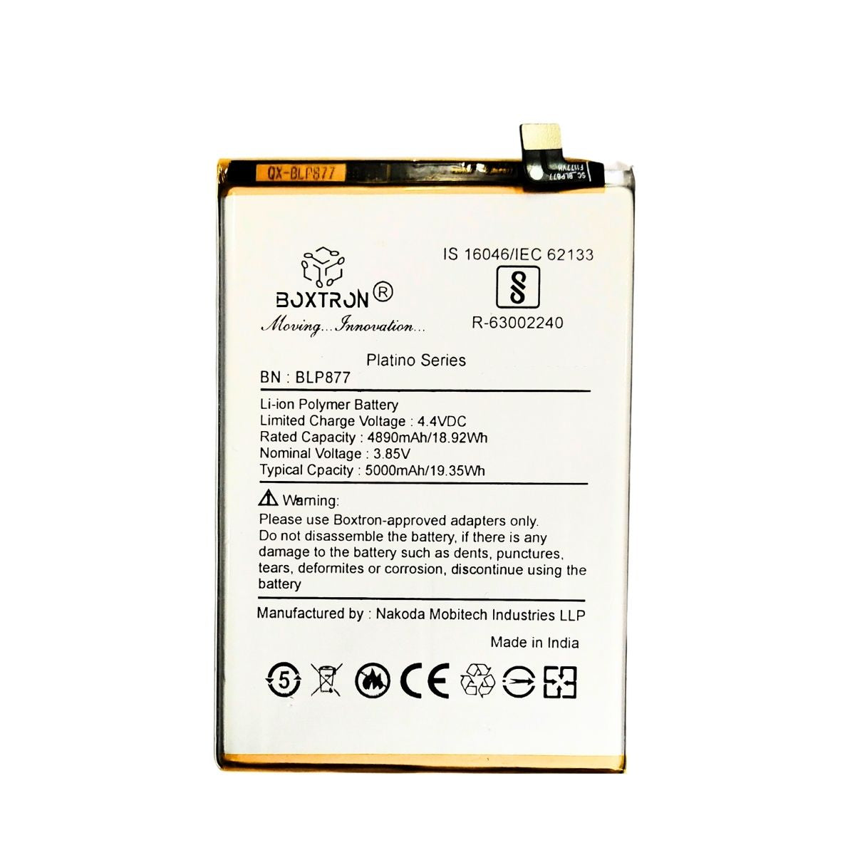 Boxtron BLP-877 Compatible for Realme 8 / Realme 8i - 5000mAh battery ...